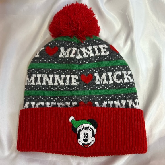 Disney | Accessories | Disney Minnie Mouse Red And Green Minnie Loves ...